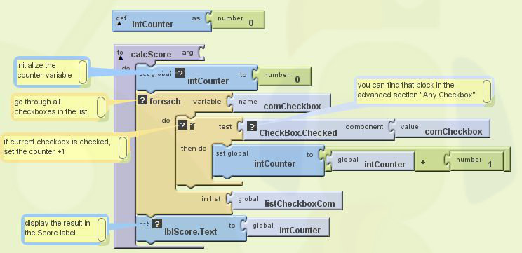 App Inventor Tutorials And Examples Checkbox Pura Vida Apps