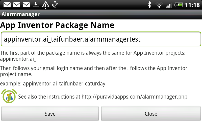 App Inventor Tutorials and Examples: Alarmmanager | Pura Vida Apps